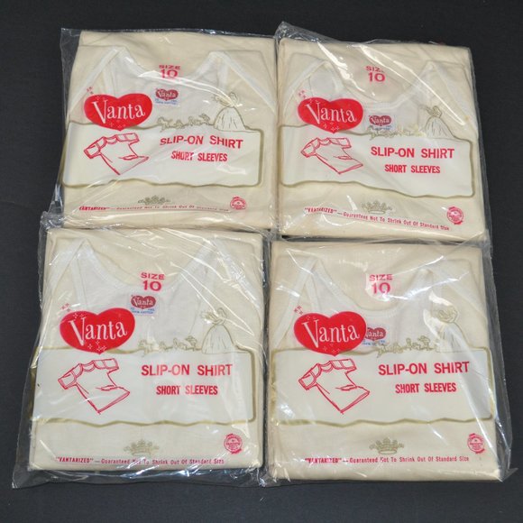 Vintage | Shirts & Tops | Vintage 96s Lot Of 4 Vanta Girls Nos ...